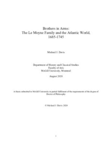 Michael J. Davis – Institut d'histoire de l'Amérique française